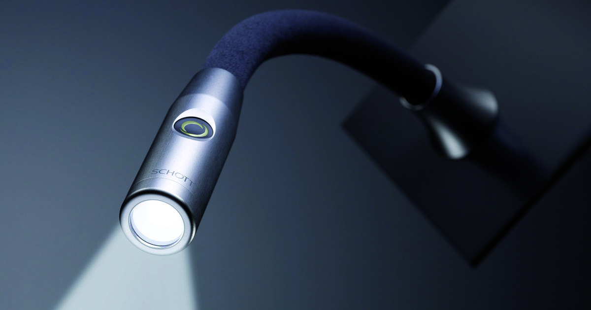 LED and fiber optic reading lights for aircraft cabins | SCHOTT